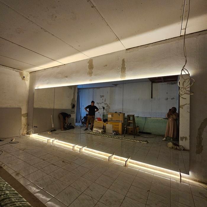 Jual Cermin kaca miror mirror mirorr studio gym fitnes balet minimalis ...