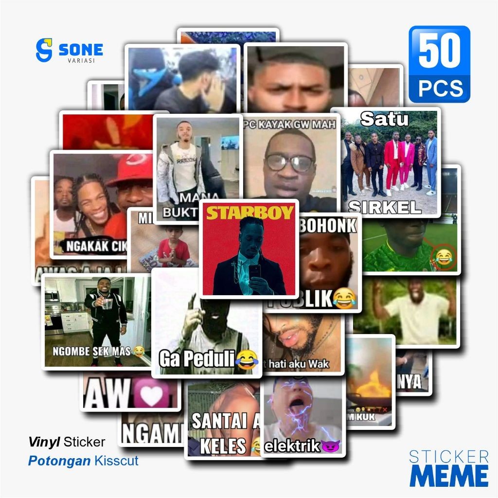 Jual Sticker Pack MEME JOMOK Aesthetic Paper Vinyl Waterproof Dekorasi ...
