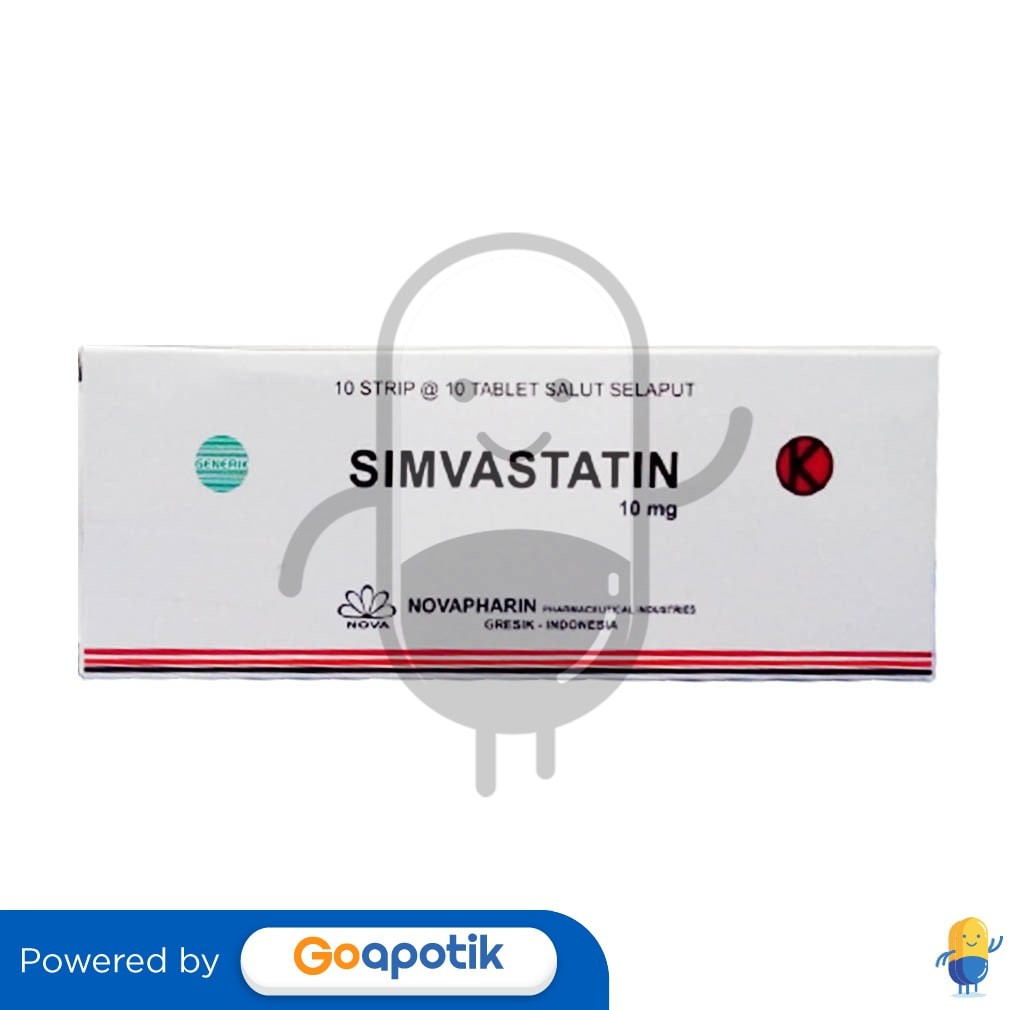 Jual Simvastatin Novapharin 10 Mg Box 100 Tablet | Shopee Indonesia