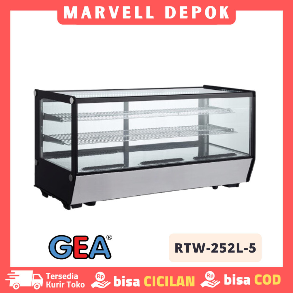 Jual Showcase Cooler Cake Gea Rtw 252L 5 Showcase Pendingin Kue Garansi Resmi | Shopee Indonesia