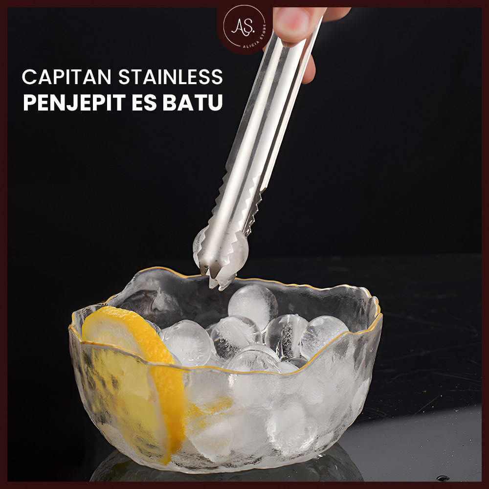 Jual AS Capitan Penjepit Stainless Alat Jepit Es Batu | Shopee Indonesia