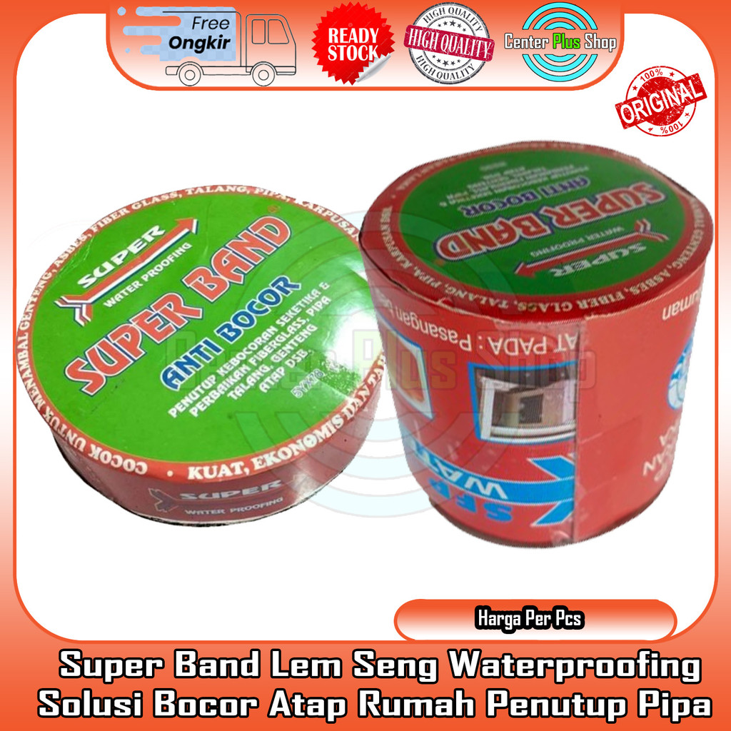 Jual Super Band Lem Seng Waterproofing Perbaikan Atap Talang Dak Beton ...