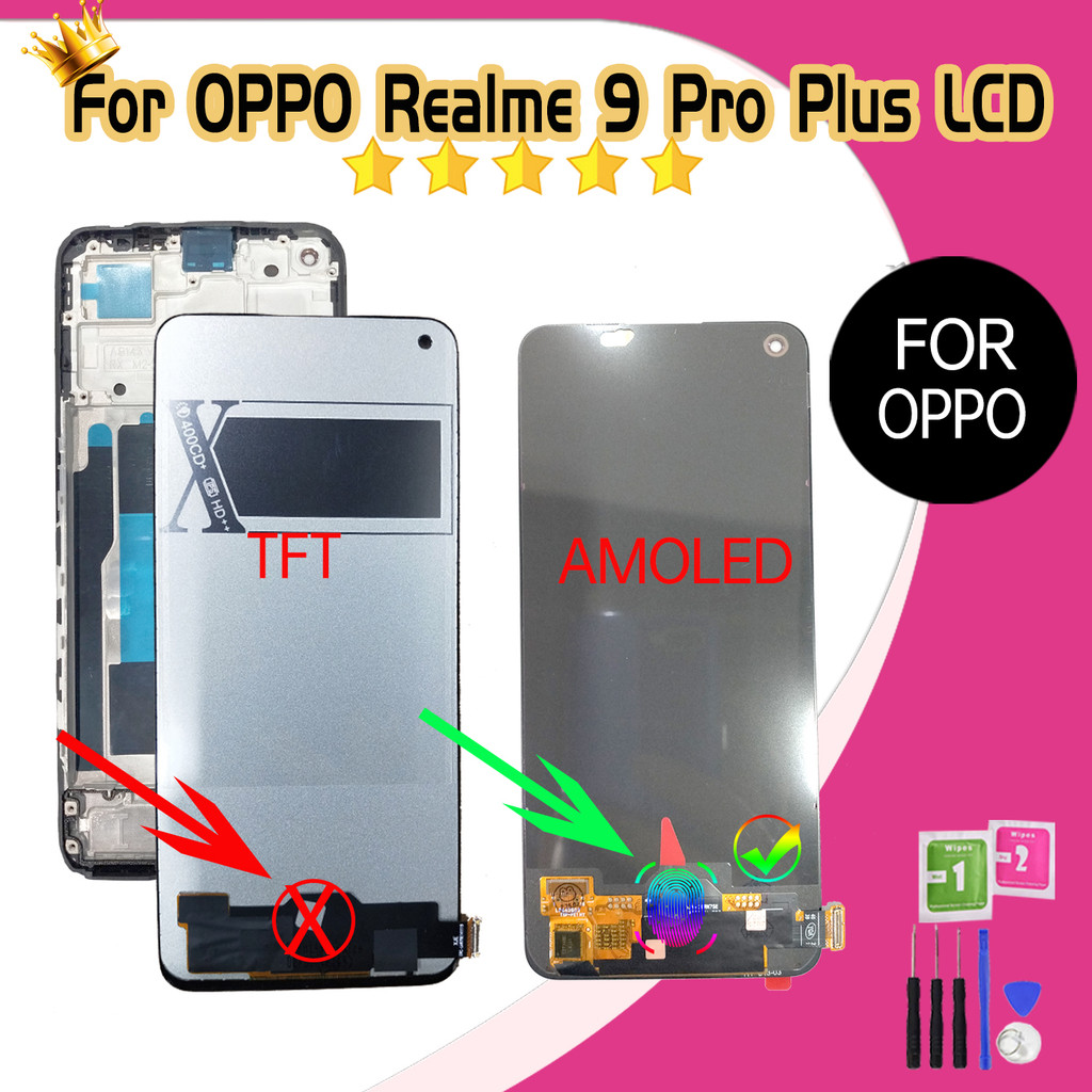 Jual 100% Tested Lcd For Realme 9 Pro + Screen Display RMX3392, RMX3393 ...