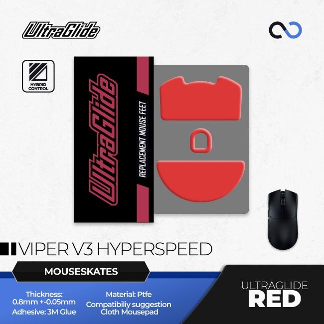 Jual Meow Gaming Gear Ultraglide Red Razer Viper V3 Hyper Speed Gaming ...