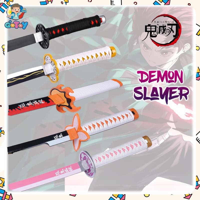 Jual Mainan Pedang Demon Slayer Cosplay Tanjiro Rengoku Zenitsu Giyuu ...