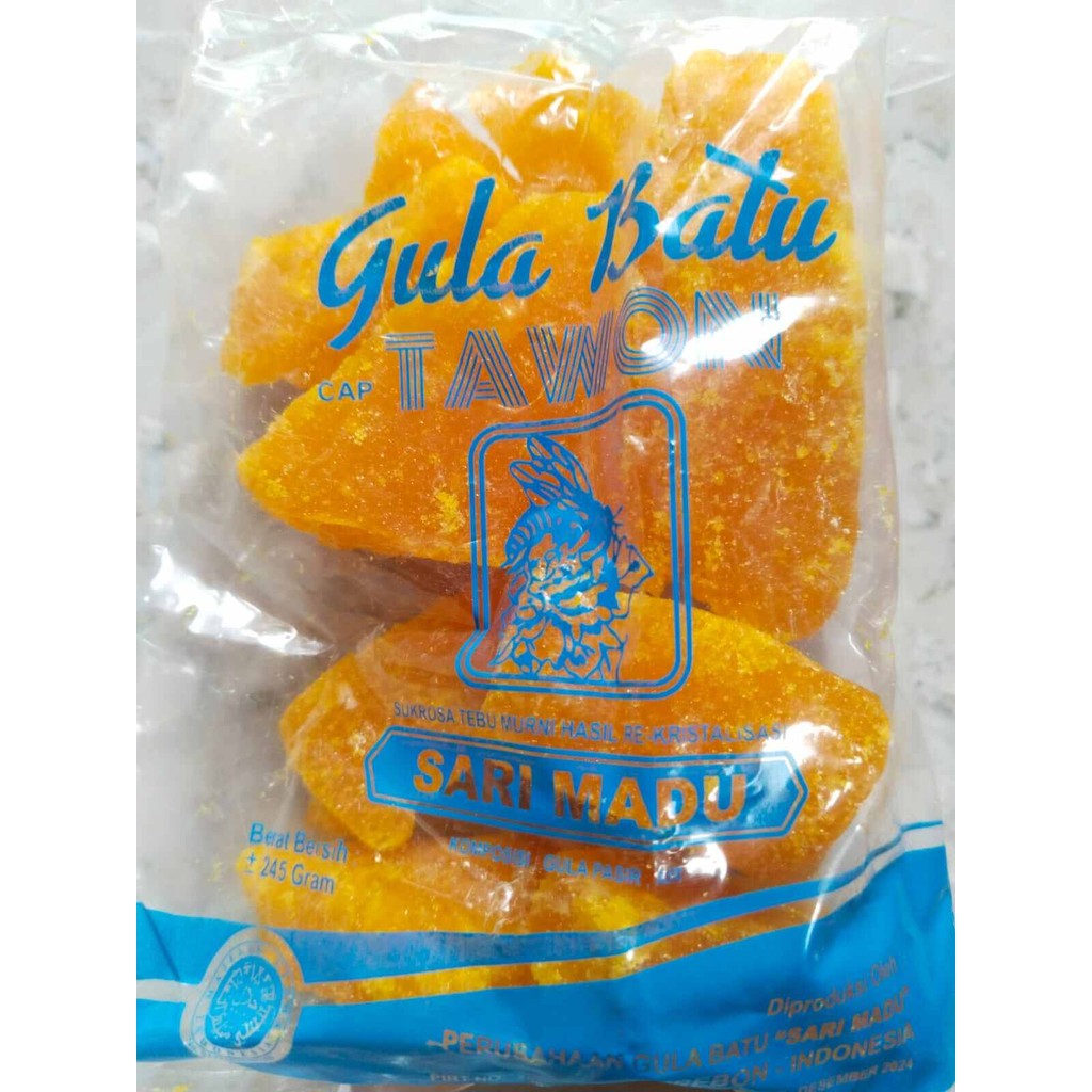 Jual Gula Batu Cap Tawon 500 Gram - Gula Batu Kuning | Shopee Indonesia