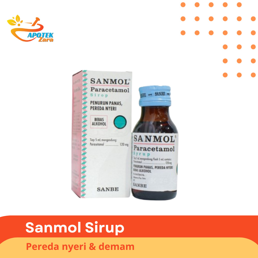 Jual SANMOL PARACETAMOL SYRUP 60ML | Shopee Indonesia