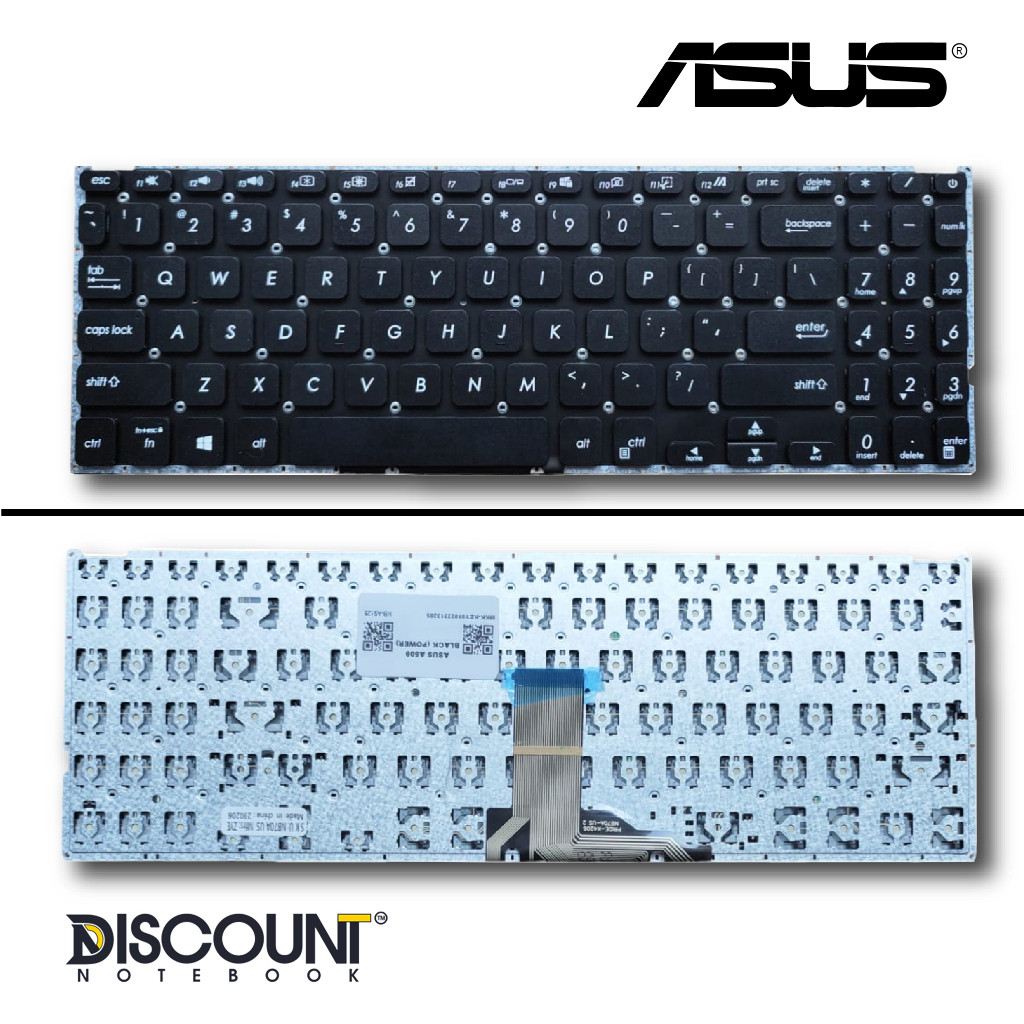 Jual KEYBOARD LAPTOP ASUS A509 BLACK (POWER BUTTON) | Shopee Indonesia