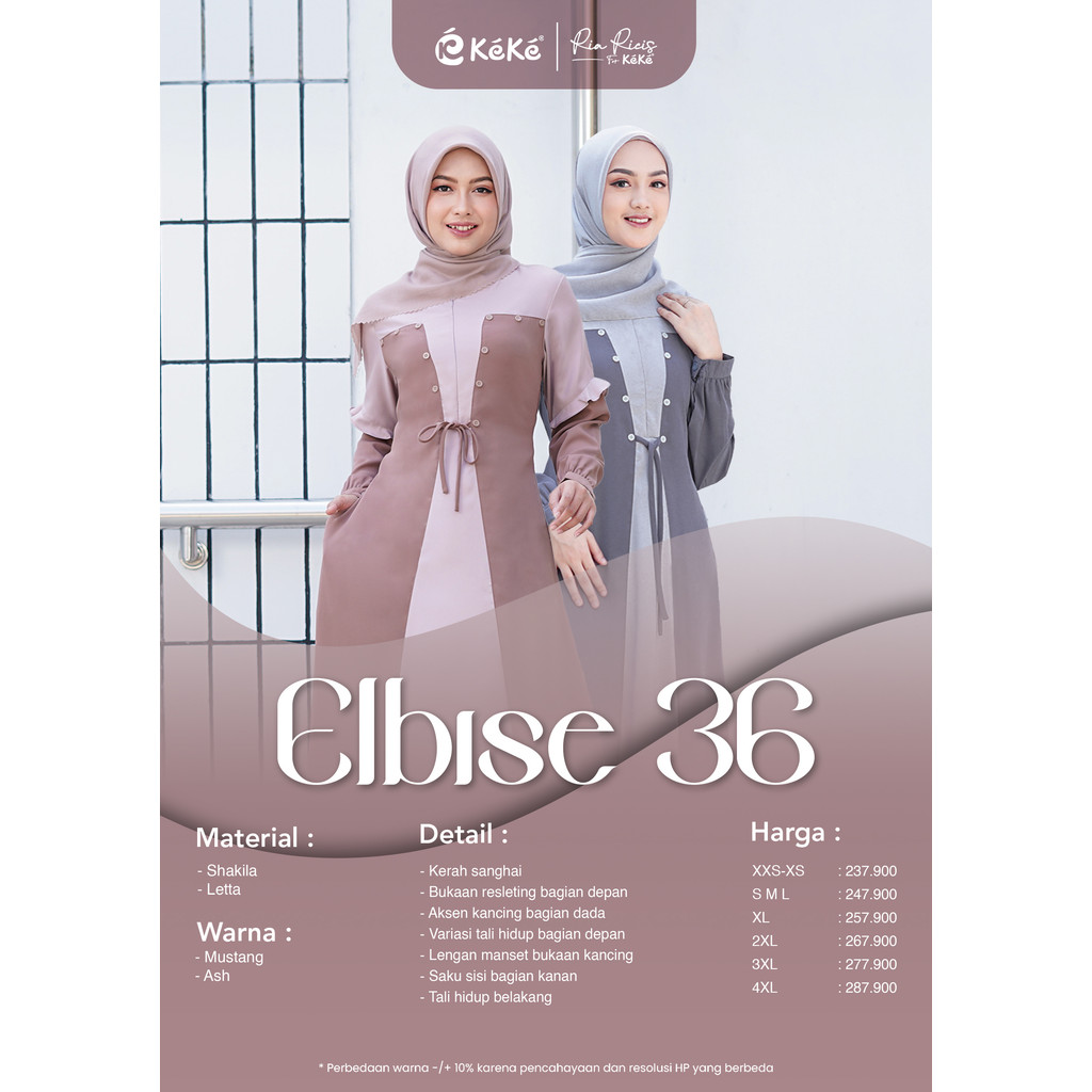 Jual Gamis keke Ricis Elbise 36 | Shopee Indonesia