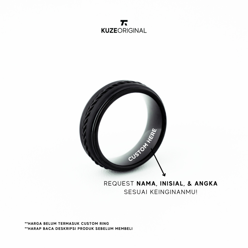 Jual Kuze Original Cincin Tungsten / Ring - Ragnar | Shopee Indonesia