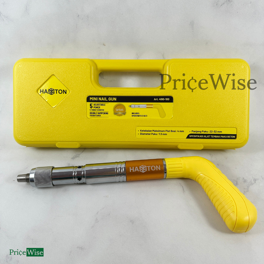 Jual Heavy Duty Mini Nail Gun Hasston 4190-100 / Alat Tembak Paku Beton ...