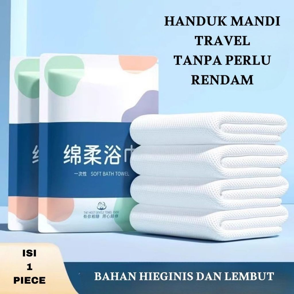 Jual Handuk Disposable JUMBO Travel Towel Uk 140 x 70cm Handuk ...