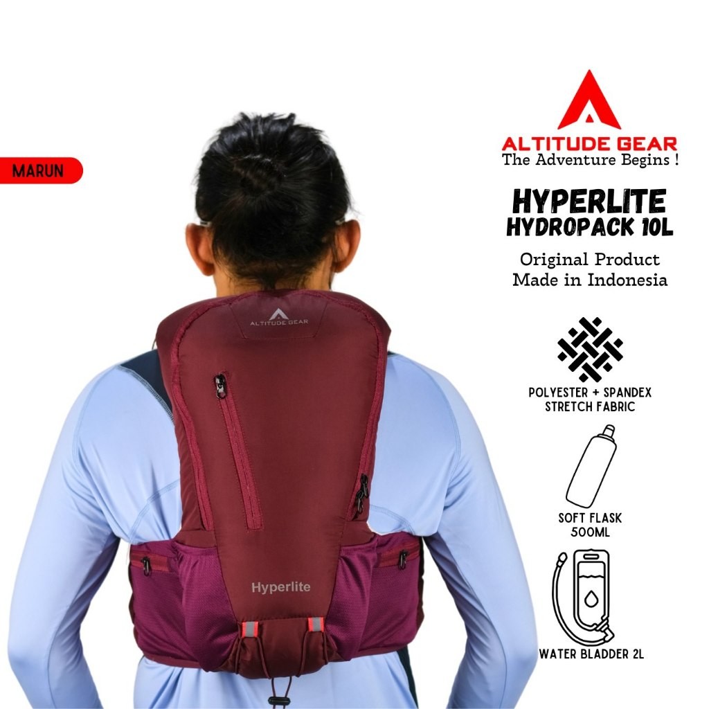 Jual Altitude Gear HyperLite Hydration Backpack Trail Running Vest ...