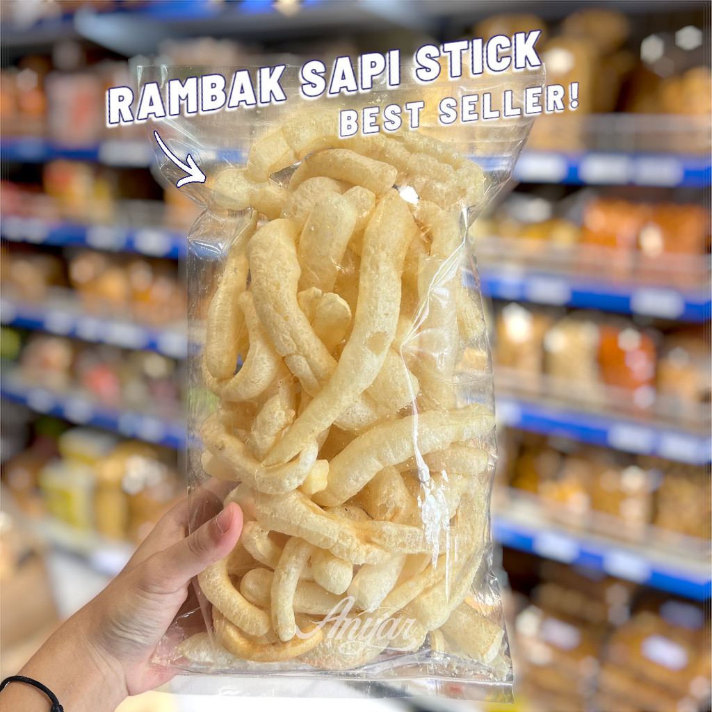 Jual Kerupuk Rambak Sapi Stick @100gr BEST SELLER! | Shopee Indonesia