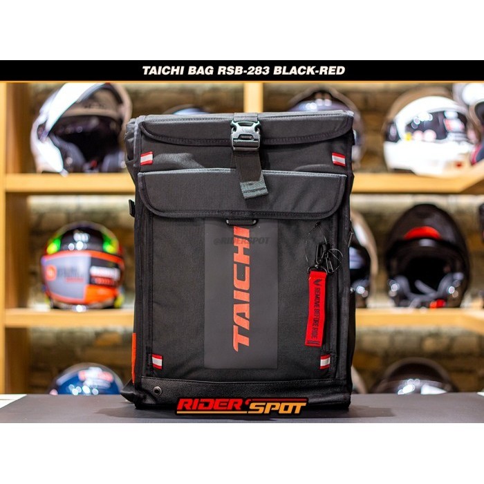 Jual RS Taichi Backpack RSB-283 Black Red Waterproof Tas Ransel ...