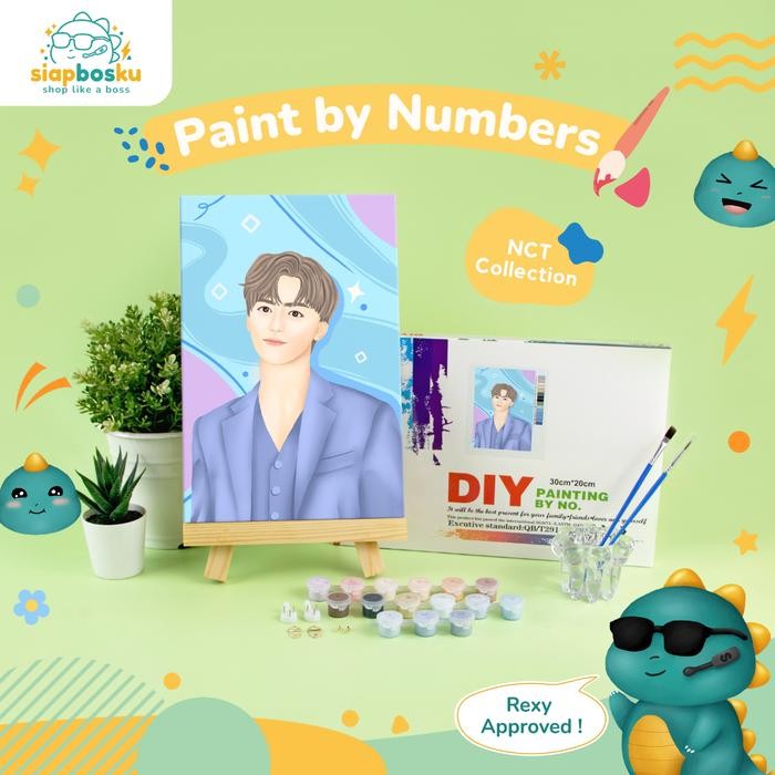 Jual PAINT BY NUMBER 20x30 CM NCT COLLECTION KANVAS PAINTING KIT WITH ...