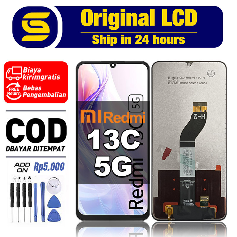 Jual LCD REDMI 13C 5G Original Touchscreen ori fullset Compatible For ...