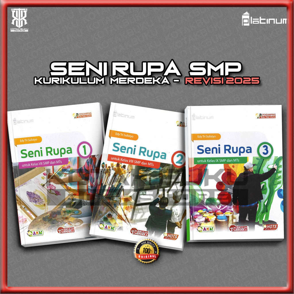 Jual Buku Seni Rupa Kelas 7 8 9 SMP Kurikulum Merdeka / Seni Rupa SMP / Platinum / Revisi ...