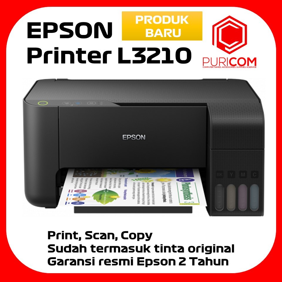 Jual Epson Printer L3210 All in One (Print, Scan, Copy) Tinta Ori ...