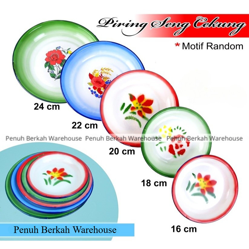 Jual PIRING SENG CEKUNG//LOYANG LAPIS KEMBANG 16/18/20/22/24 NAMPAN ...