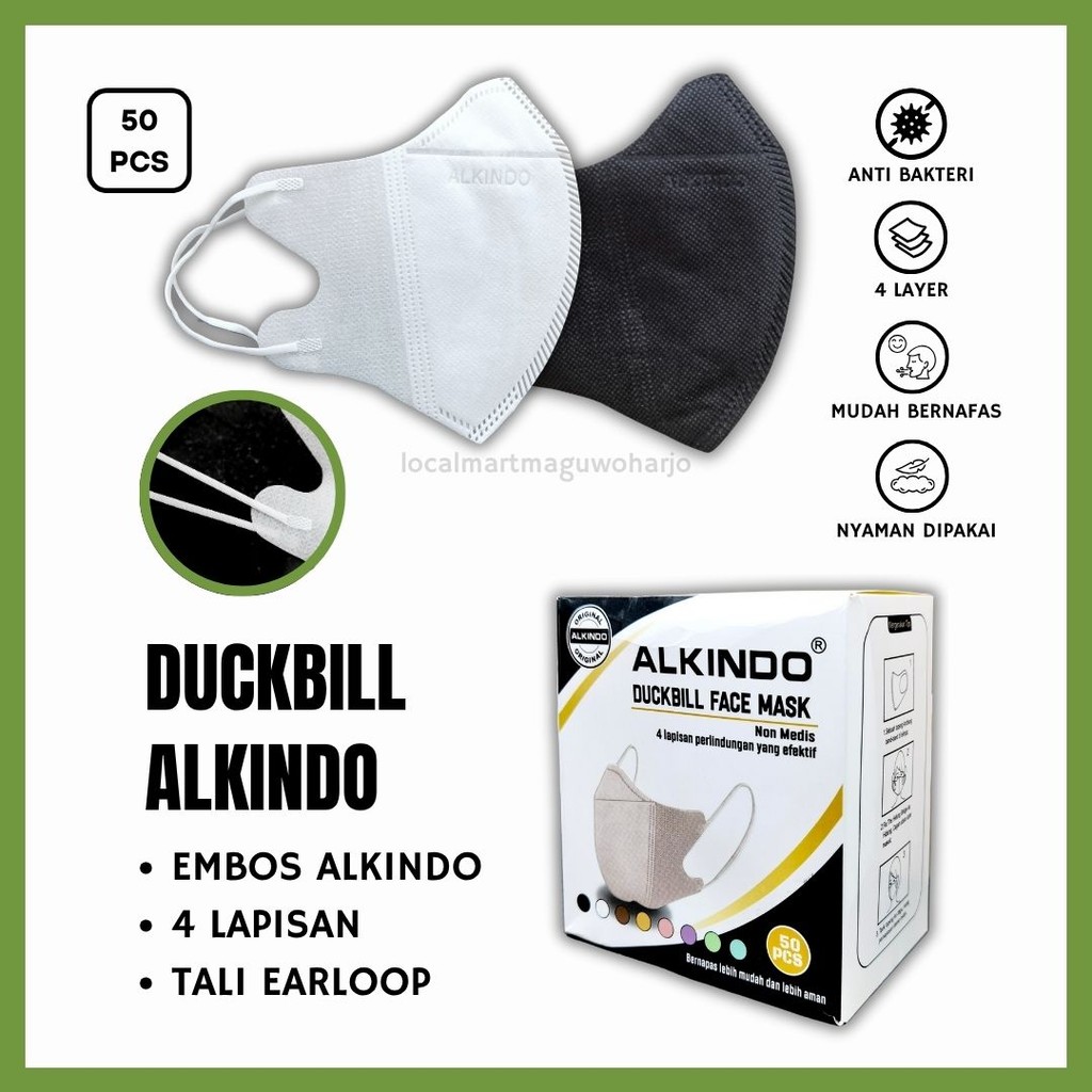 Jual Duckbill Alkindo - Masker Duckbill - Masker Alkindo Duckbill 50 ...