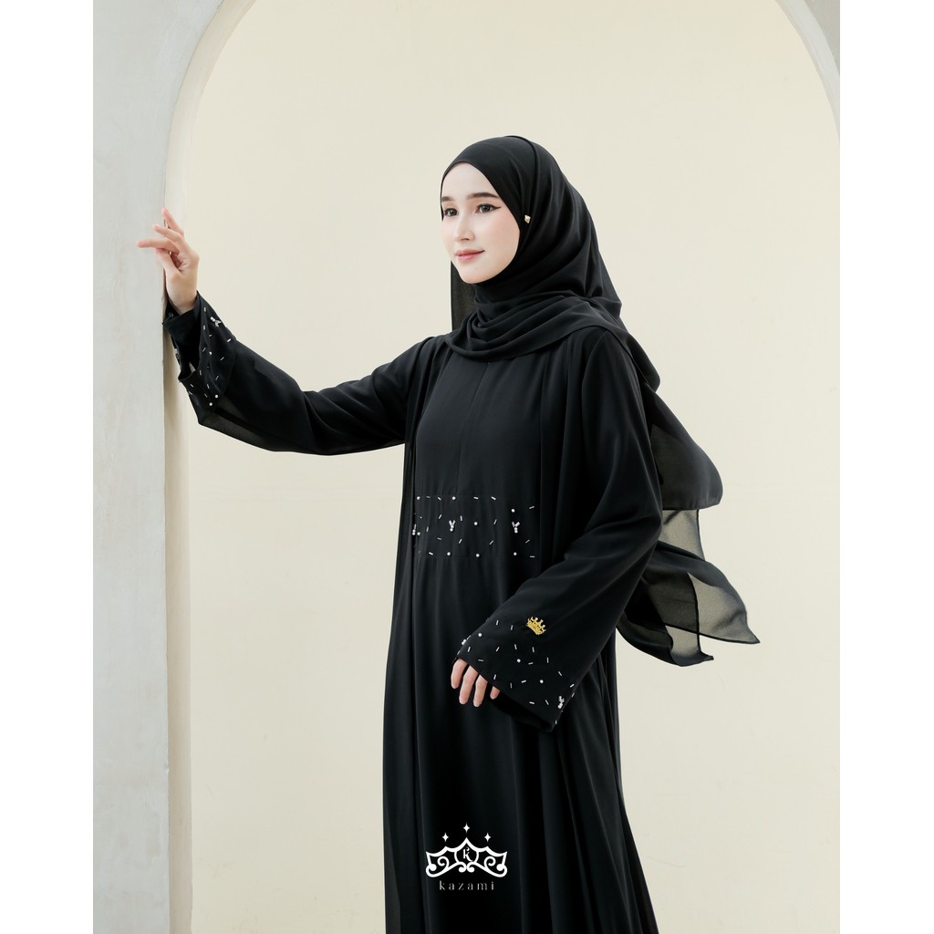 Jual Kazami - Dress Abaya Shireen set Inner Outer New Color | Shopee ...