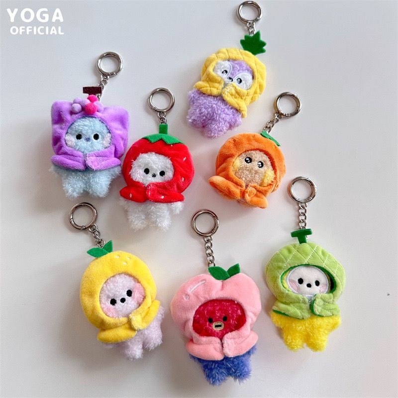 Jual BTS BT21 KEYCHAIN GANTUNGAN KUNCI BONEKA TATA COOKY CHIMMY KOYA MANG RJ VAN JUNGKOOK FRUIT ...