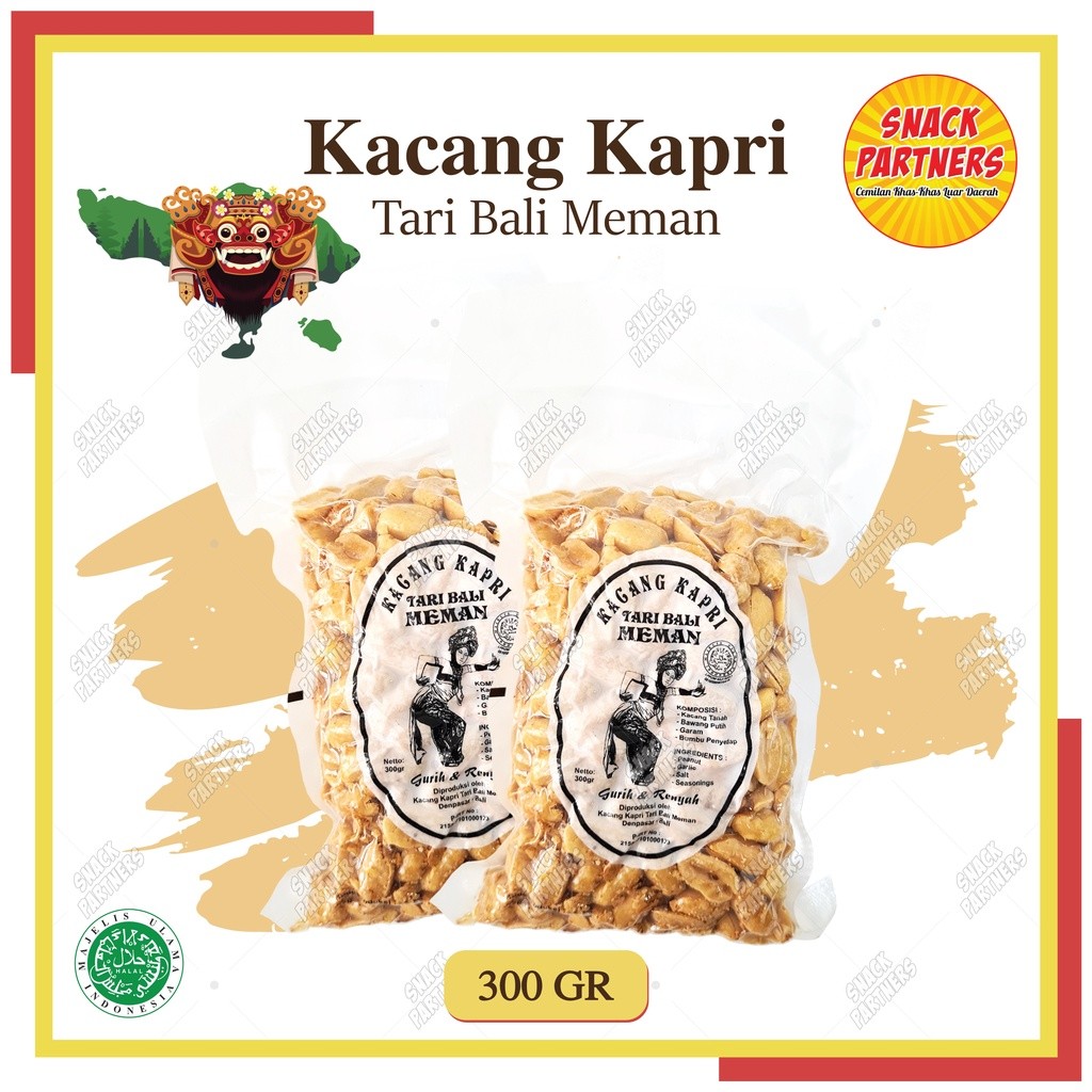 Jual KACANG KAPRI TARI BALI MEMAN 300 GR - Oleh-Oleh Khas Bali - Enak ...