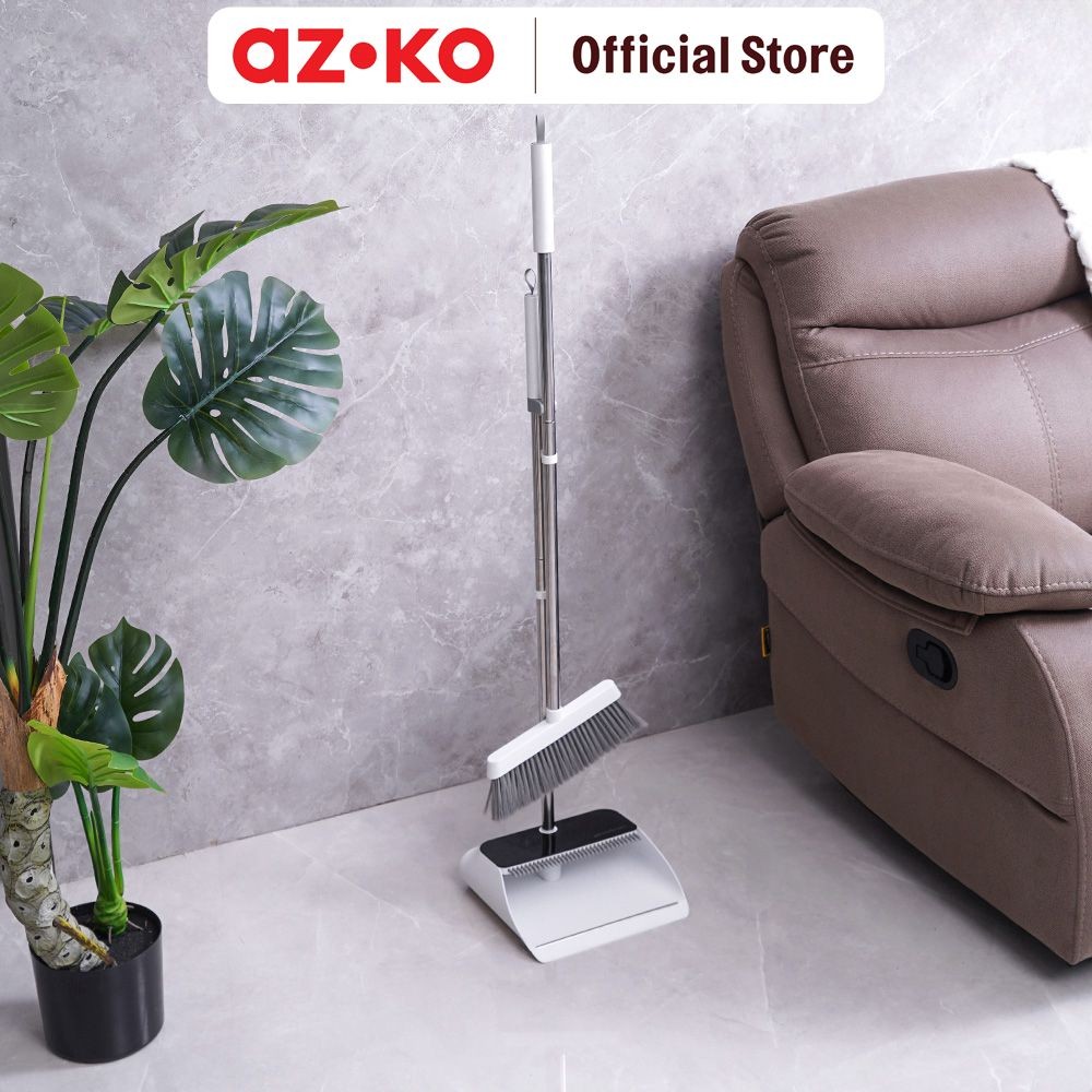 Jual AZKO Proclean Set Sapu & Pengki Dengan Sisir Tarik - Putih Floor ...