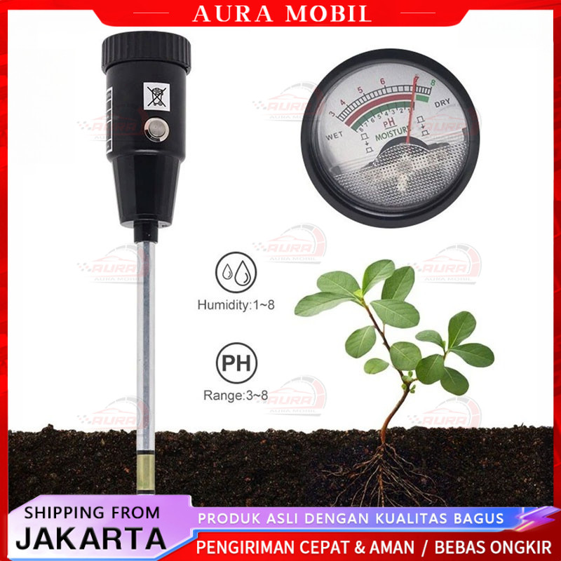 Jual Soil Moisture Meter Alat Penggukur Tanah 2 in 1 Pen Type ...
