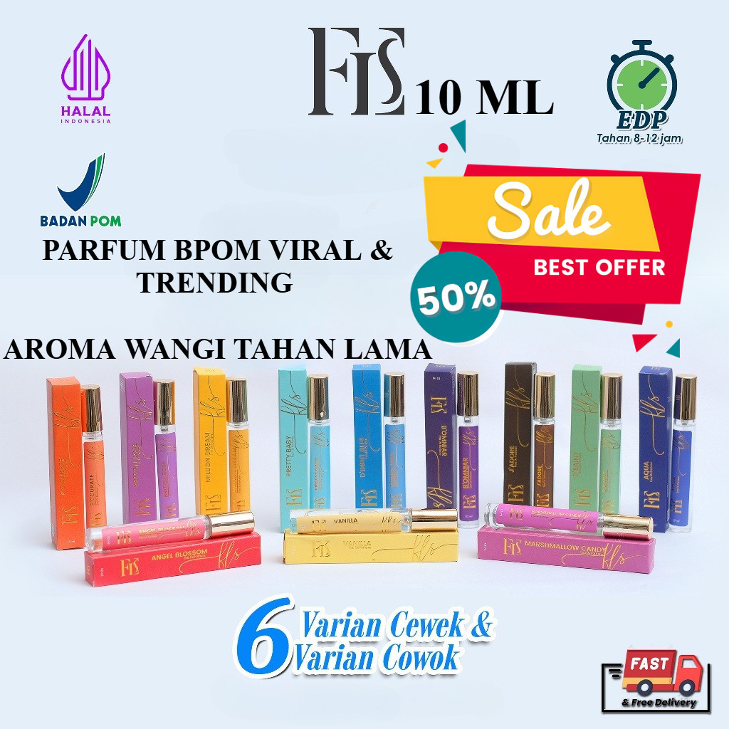 Jual [FRESH] BPOM Parfum Viral Trending FLS Travel Size 10ml EDP Halal ...