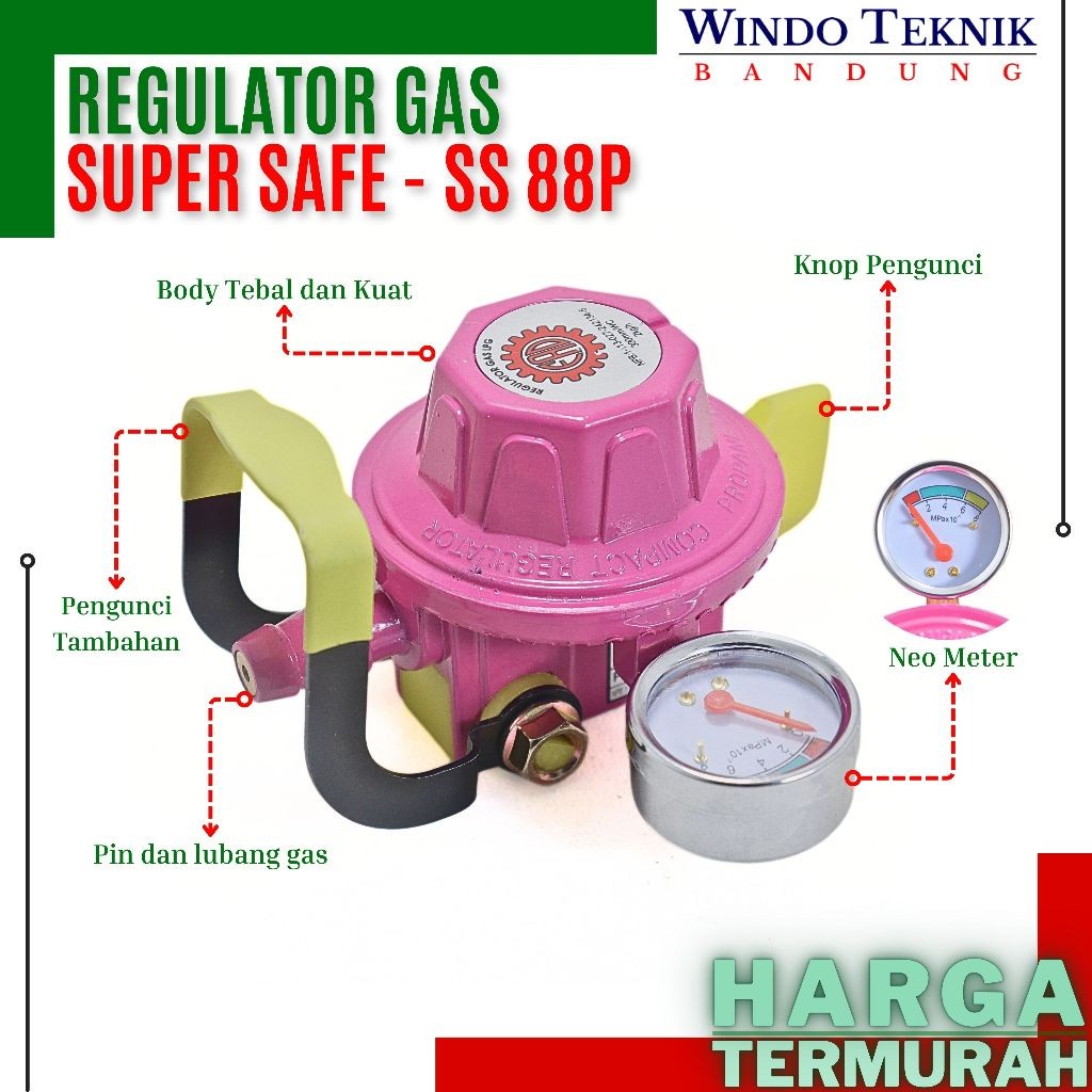 Jual REGULATOR SUPER SAFE SS88P METER / LEGULATOR SUPERSAFE SS-88P ...