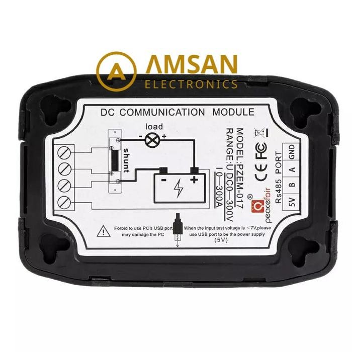 Jual PZEM-017 DC Communication Box RS485 Interface Modbus Voltage ...