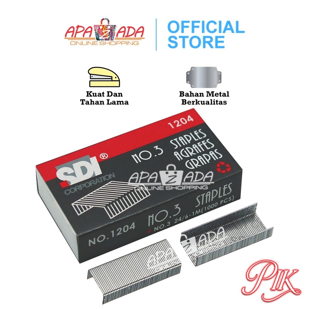 Jual Apazada No.3 Staples / Isi Staples No.3 [1 Pack Isi 10 Box Kecil ...