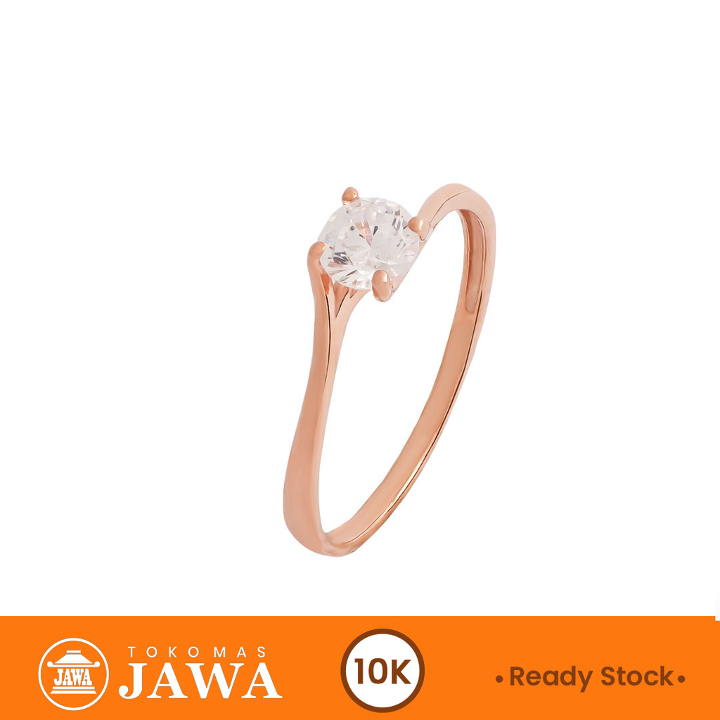 Jual Cincin Emas Tierys Diamond Look Kadar 10 Karat Toko Mas Jawa ...