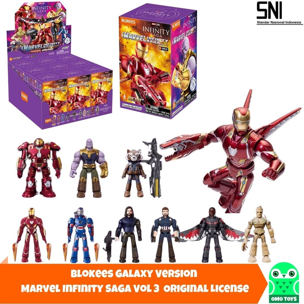 Jual Blokees Galaxy Version Marvel Infinity Saga Vol 3 Model Kit Figure ...