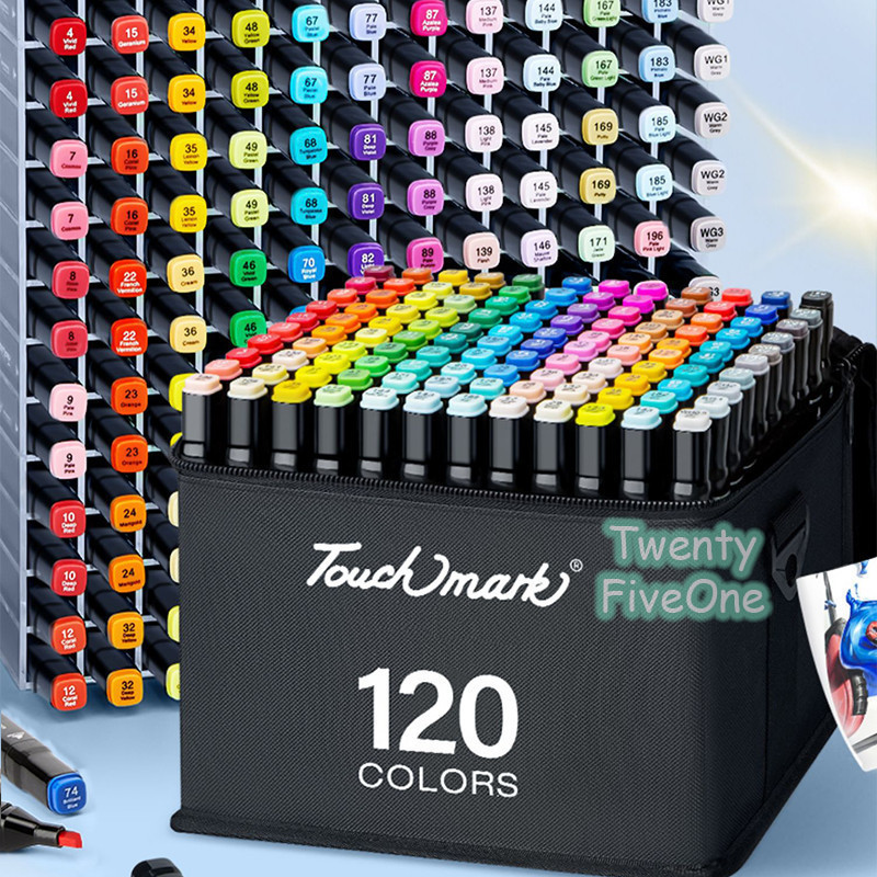 Jual 120 Warna Touch Marker Sketsa Spidol Umum General Marker Set ...