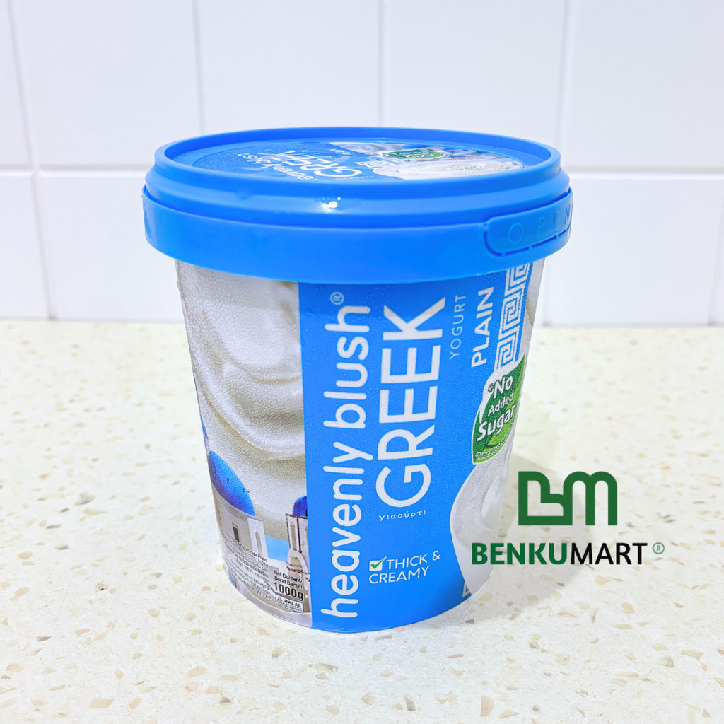 Jual Greek Yogurt Heavenly Blush Plain 1000 gr | Original 1 L / 1 Kg ...