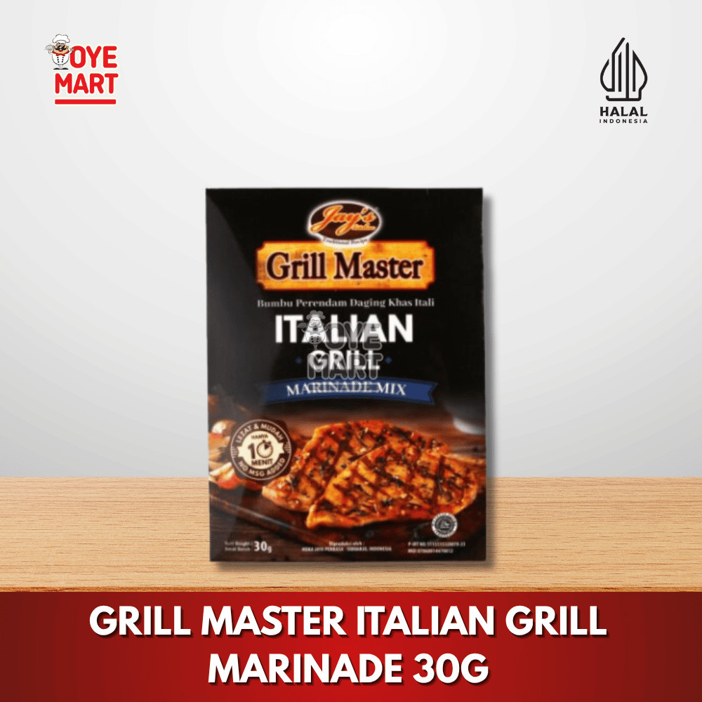 Jual GRILL MASTER ITALIAN GRILL MARINADE 30G / BUMBU PERENDAM DAGING | Shopee Indonesia