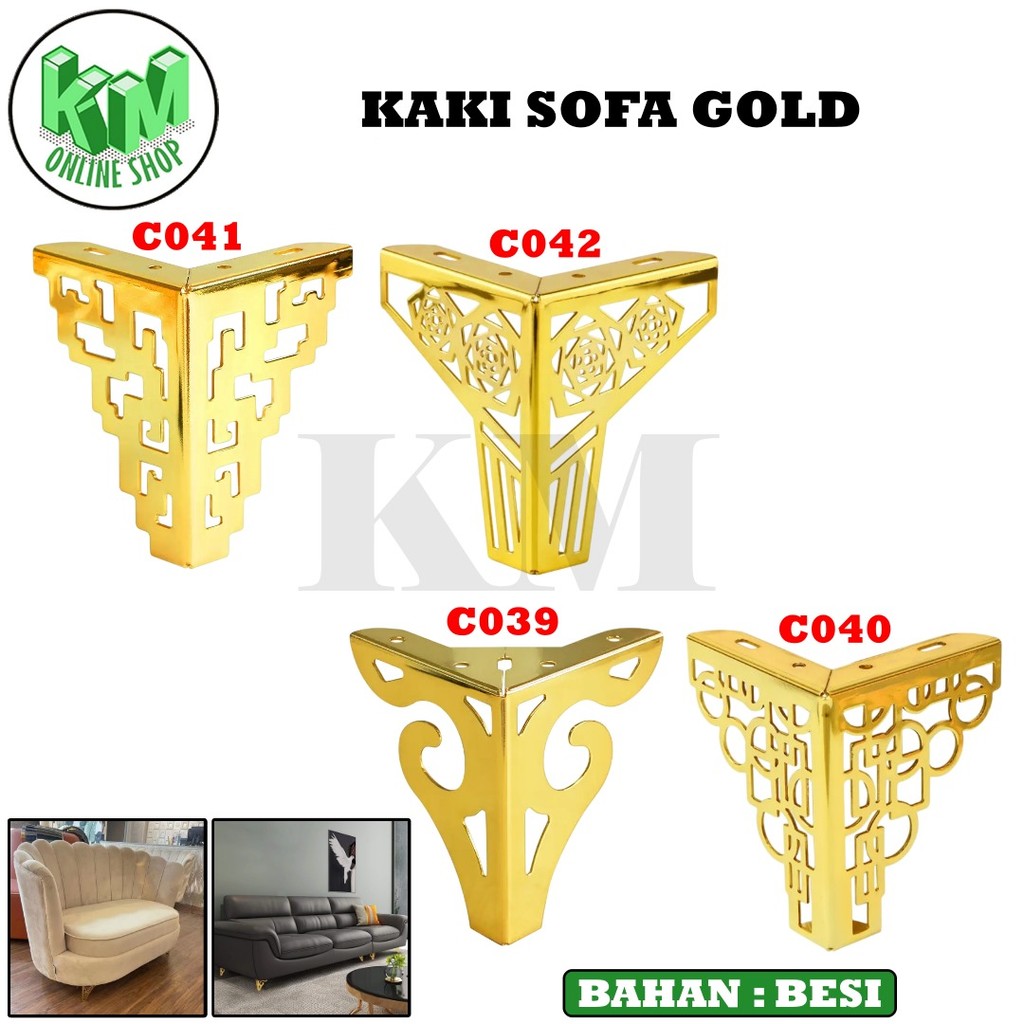 Jual Kaki Sofa Siku Meja Antik Lemari Kuningan Nakas Kursi Gold ...