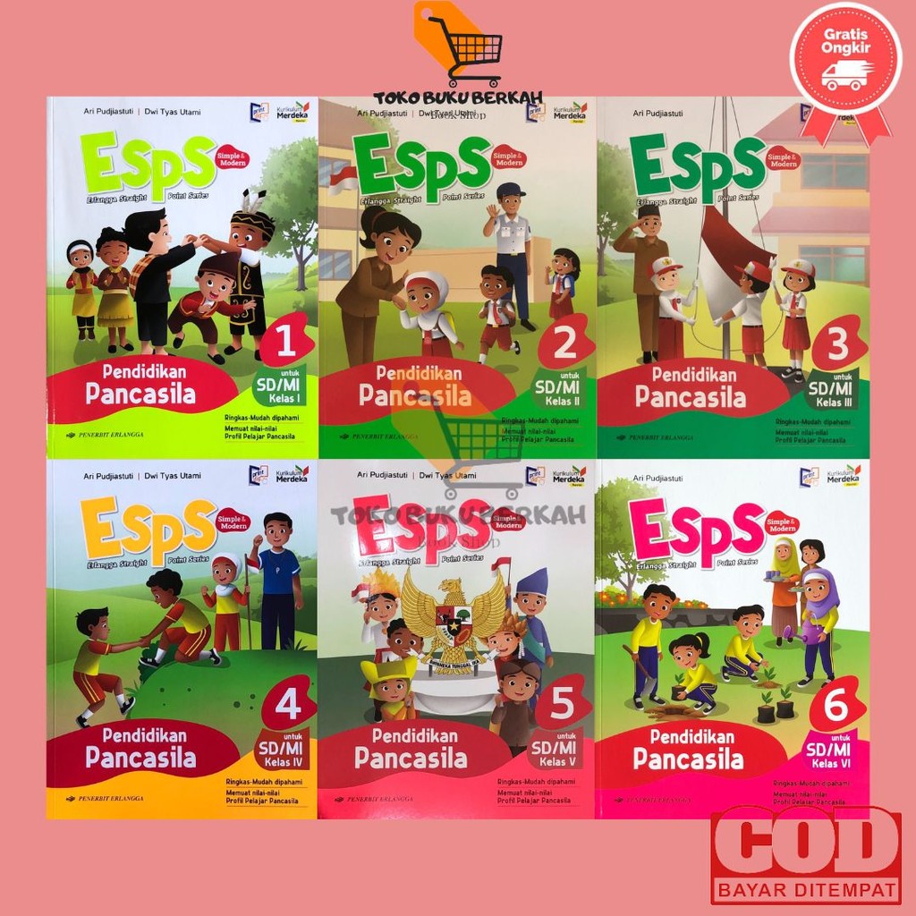 Jual Revisi esps pendidikan pancasila kurikulum merdeka sd/mi kelas 1 2 3 4 5 6 penerbit ...