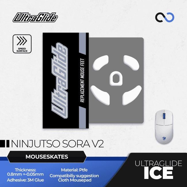 Jual Meow Gaming Gear UltraGlide Ice Ninjutso Sora V2 Mouse Feet ...