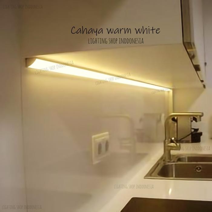 Jual Kap lampu batangan alumunium bentuk segi tiga rumah strip led ...