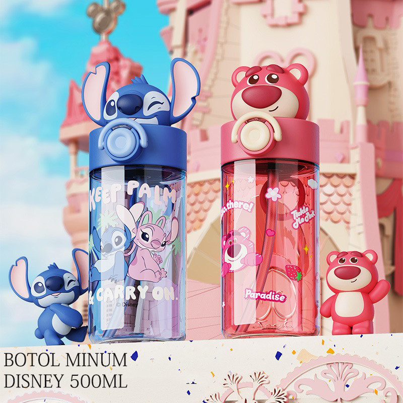 Jual ORIGINAL DISNEY LICENSE Botol Minum Karakter Disney Tritan Sedot ...