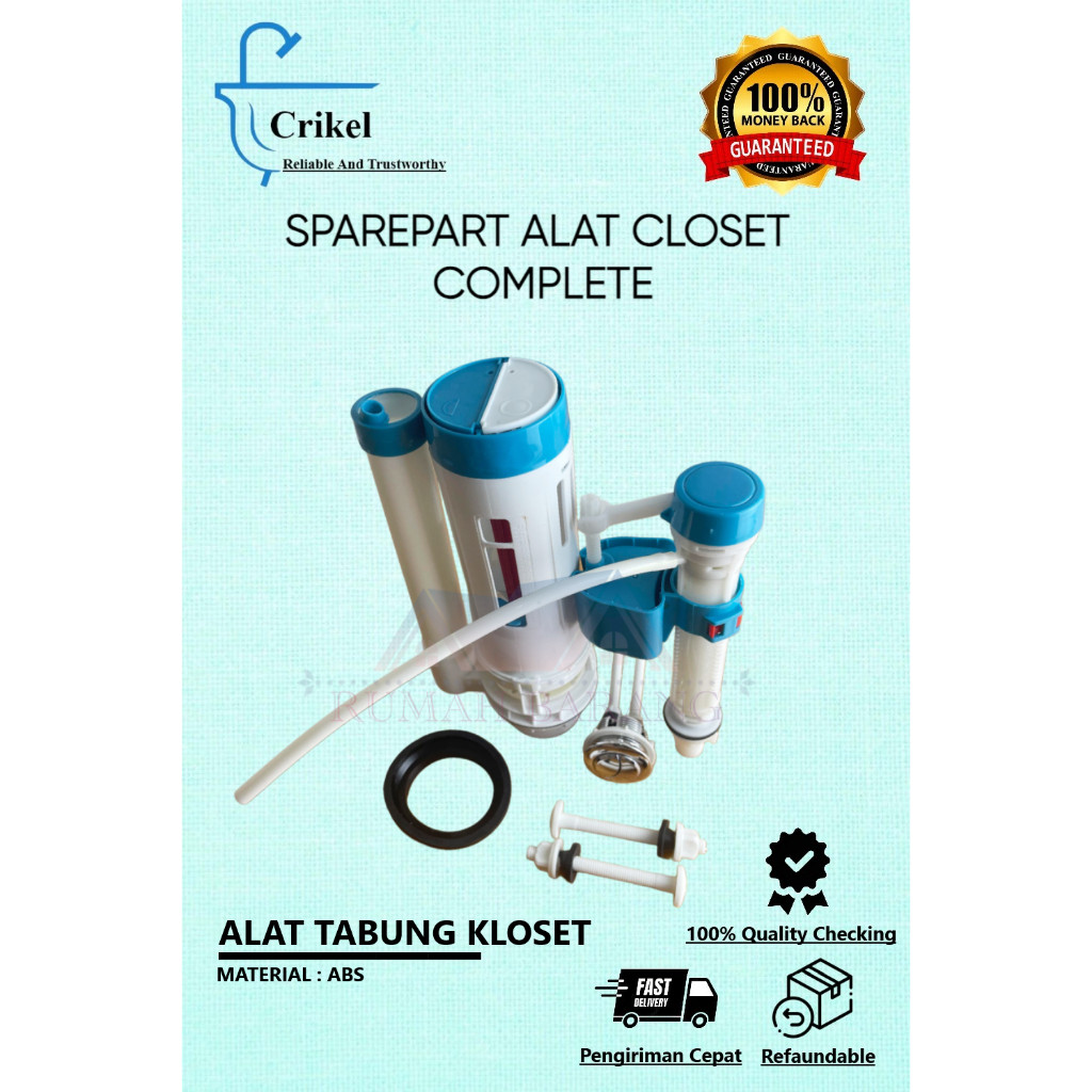 Jual SPAREPART ALAT TABUNG CLOSET DUDUK , PELAMPUNG KLOSET DUAL FLASH ...