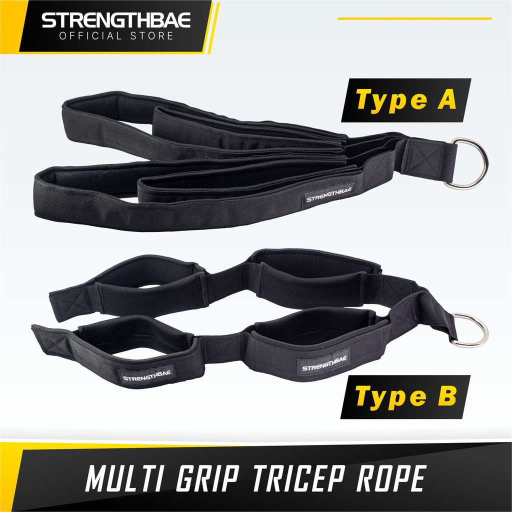 Jual Multi Grip Tricep Rope STRENGTHBAE Cable Attachment Tali Triceps ...
