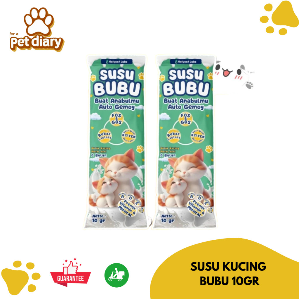 Jual Susu Bubuk Kucing Susu Bubu Buat Anabulmu Auto Gemoy 10gr Mulai ...