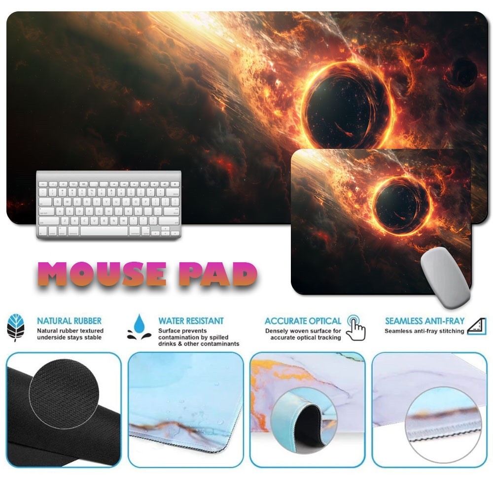 Jual cosmic world Office Edition Premium Gaming mouse pad desk mat ...