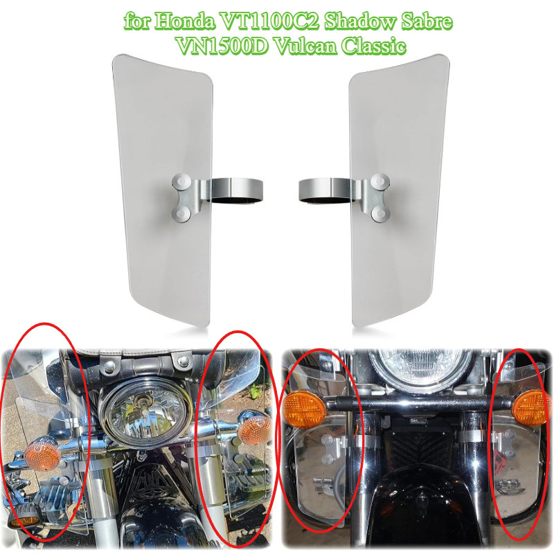 Jual Leg Wind Deflector Front Fork Wind Deflectors with Brackets ...