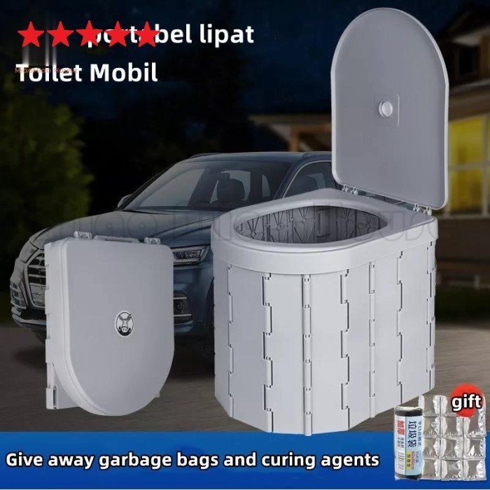 Jual Portable Toilet for Camping Lipat Dengan Tutup Mobil Porta Potty ...